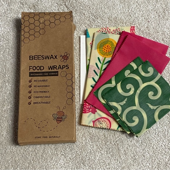 BEESWAX | Kitchen | Bees Wax Food Storage Wraps Six Sustainable Food ...